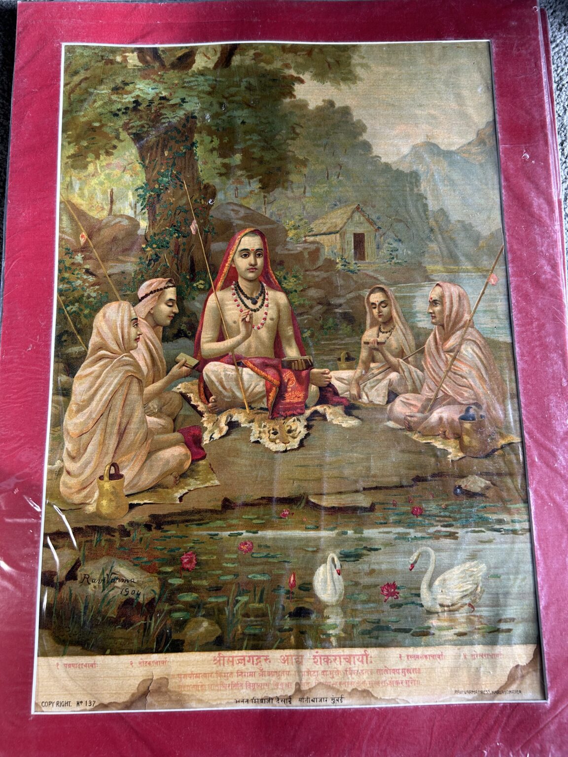Poster Adi Shankaracharya Ravi Varma – Divine Distraction