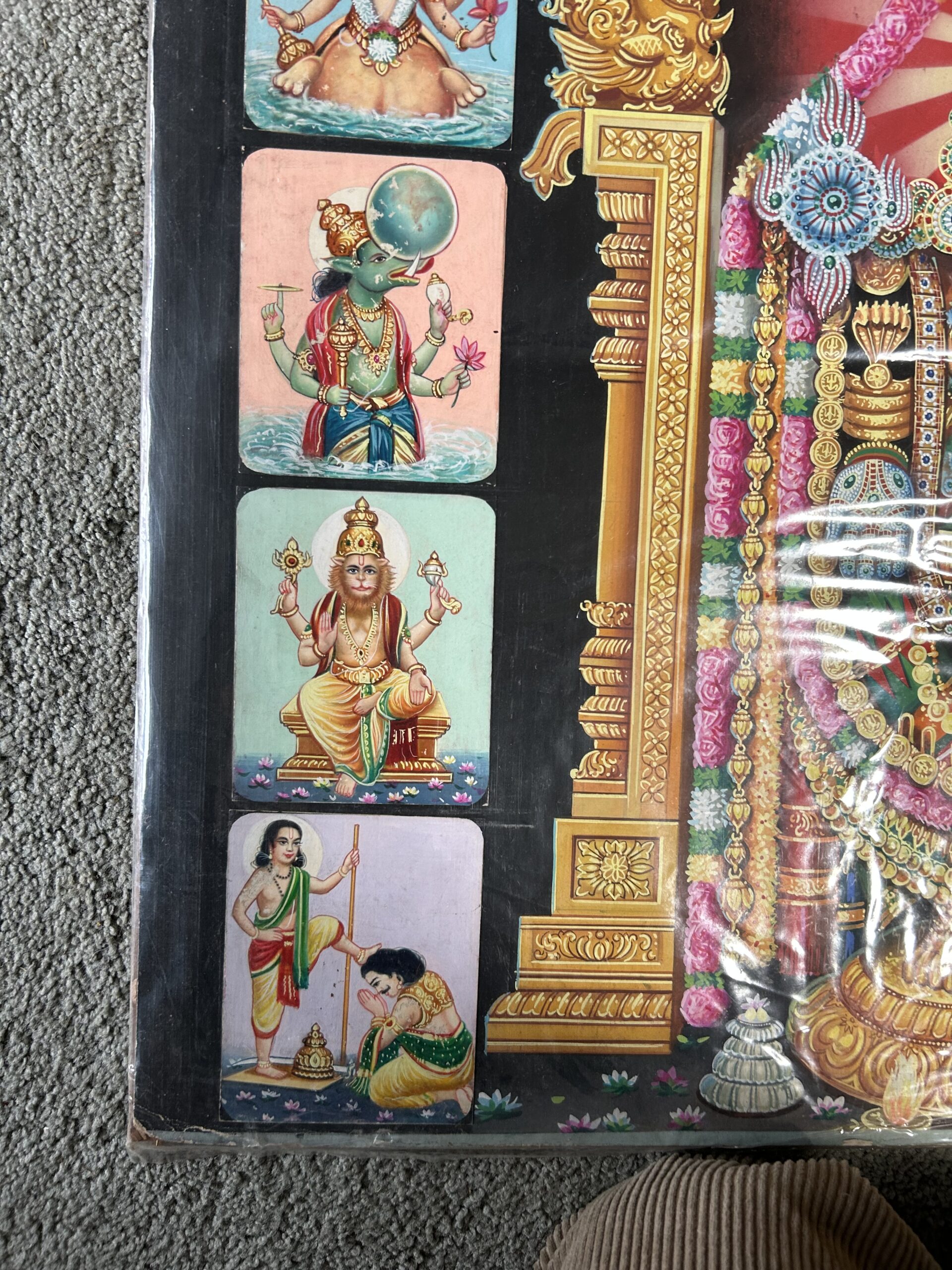 Painting Balaji with Avatars of Vishnu – Divine Distraction